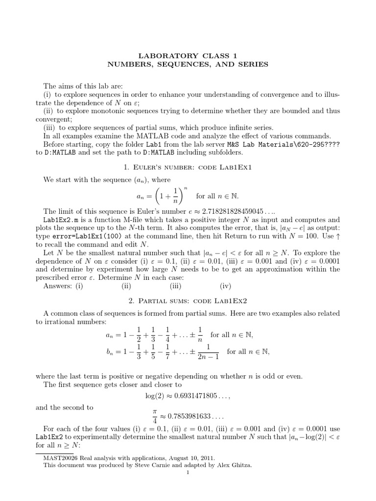 MAST20026 Real Analysis With Applications, August 10, 2011. This ...