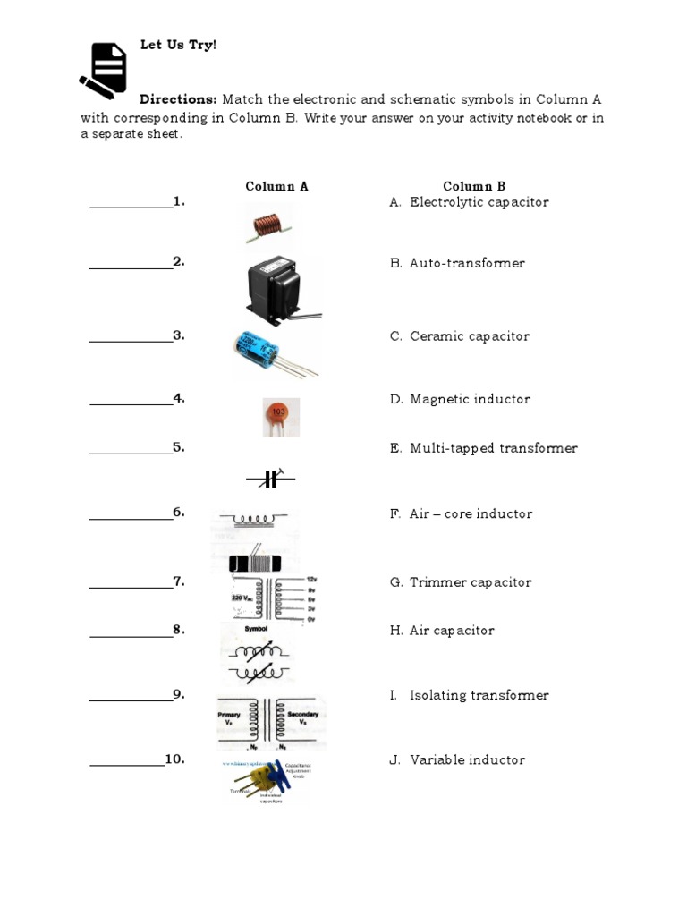 Activities For Lesson 5 | PDF | Inductor | Capacitor