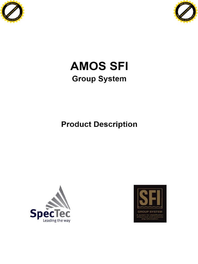 AMOS SFI. Group System. Product Description | PDF