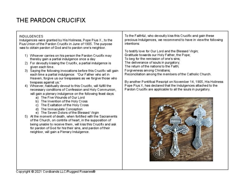 The Pardon Crucifix | PDF