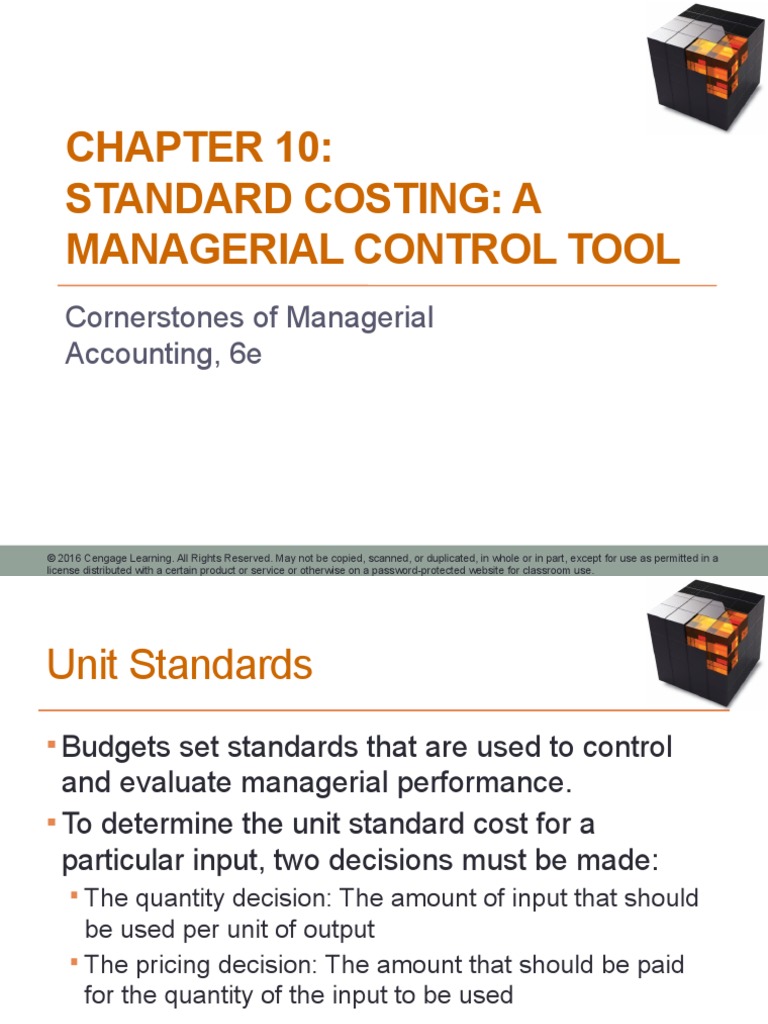 Standard Costing | PDF | Inventory | Variance
