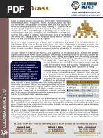 Brass Grades and Composition Chart | PDF