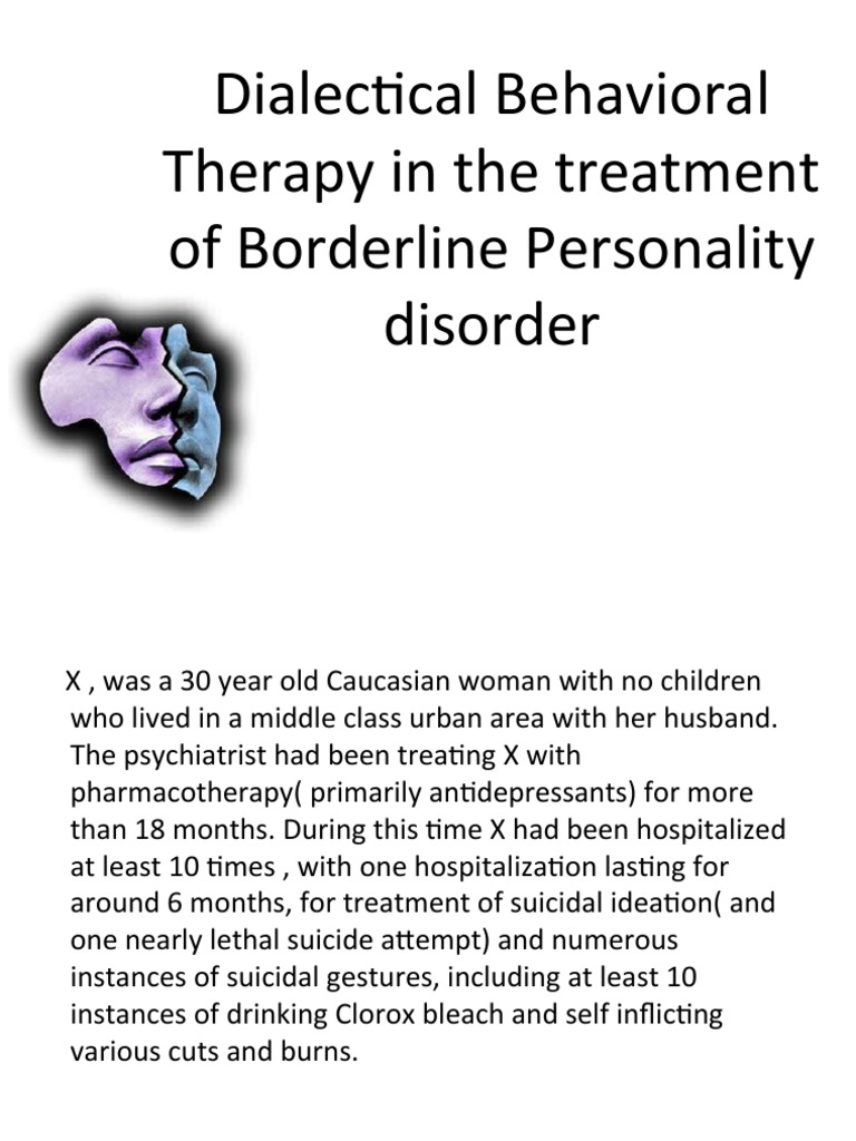 Dialectical Behavior Therapy | PDF | Psychology | Dialectical Behavior ...