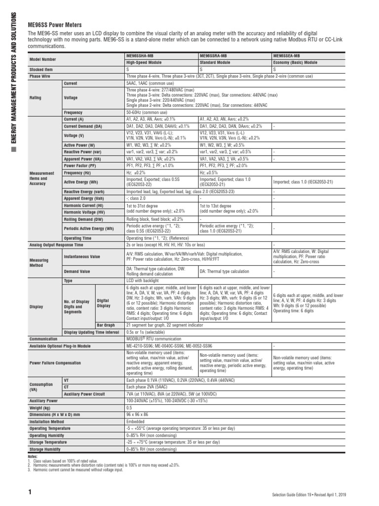 ME96SS Series Spec | PDF | Input/Output | Electrical Engineering