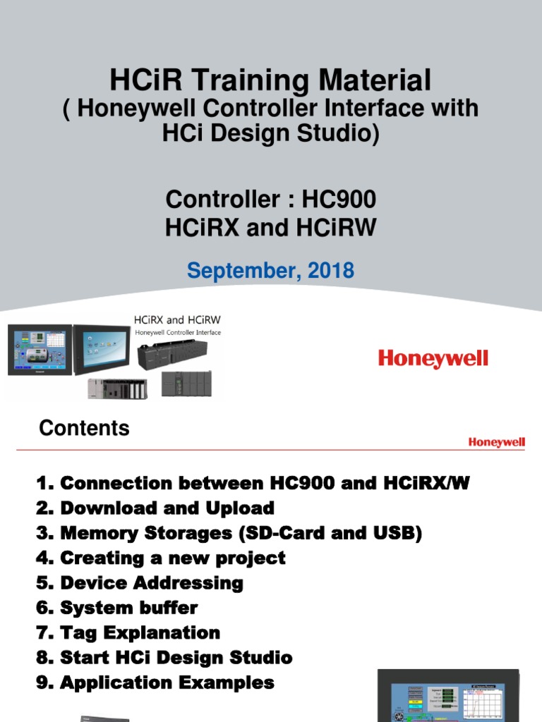 HCiR Training With HCi Design Studio On HC900 Ver 1 0 | PDF