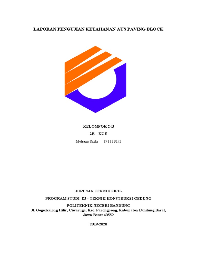 Laporan Pengujian Ketahanan Paving Blok | PDF