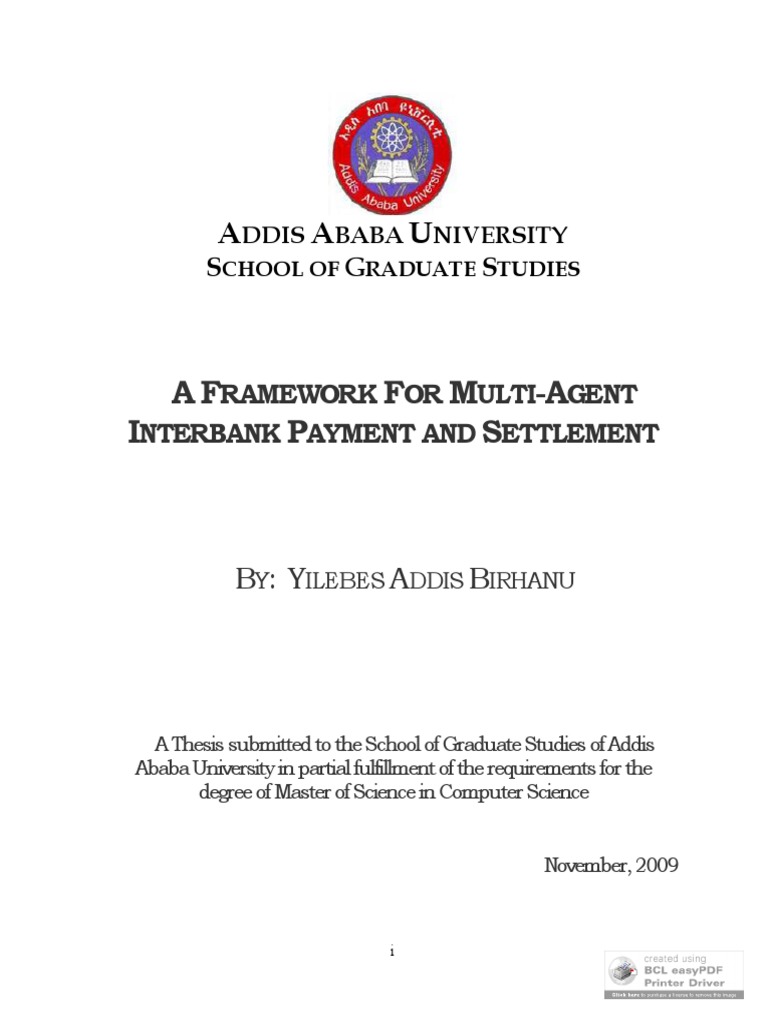 Final Thesis Report-Yilebes A Submitted To AAU | PDF | Repurchase Agreement | Cheque