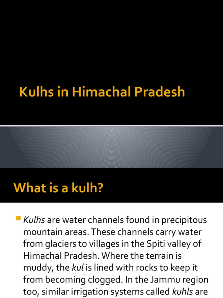 Kulhs in Himachal Pradesh | PDF | Irrigation | Canal