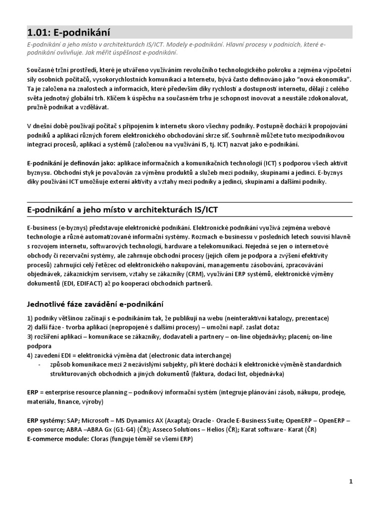 1-01 E-Podnikání | PDF