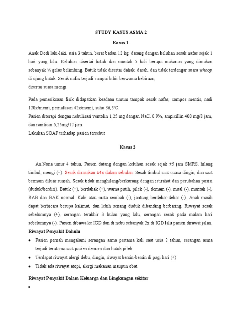 Studi Kasus Asma | PDF