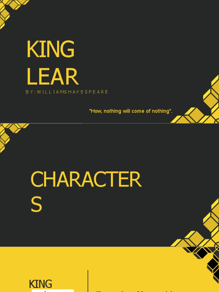 King Lear: "How, Nothing Will Come of Nothing" | Download Free PDF ...