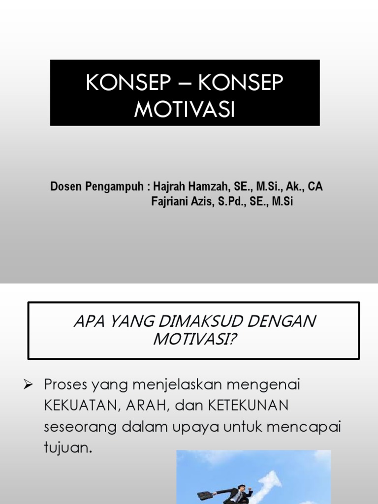 Konsep Motivasi | PDF