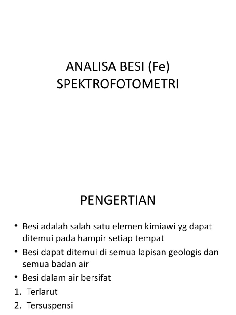 4.ANALISA BESI (Fe) | PDF