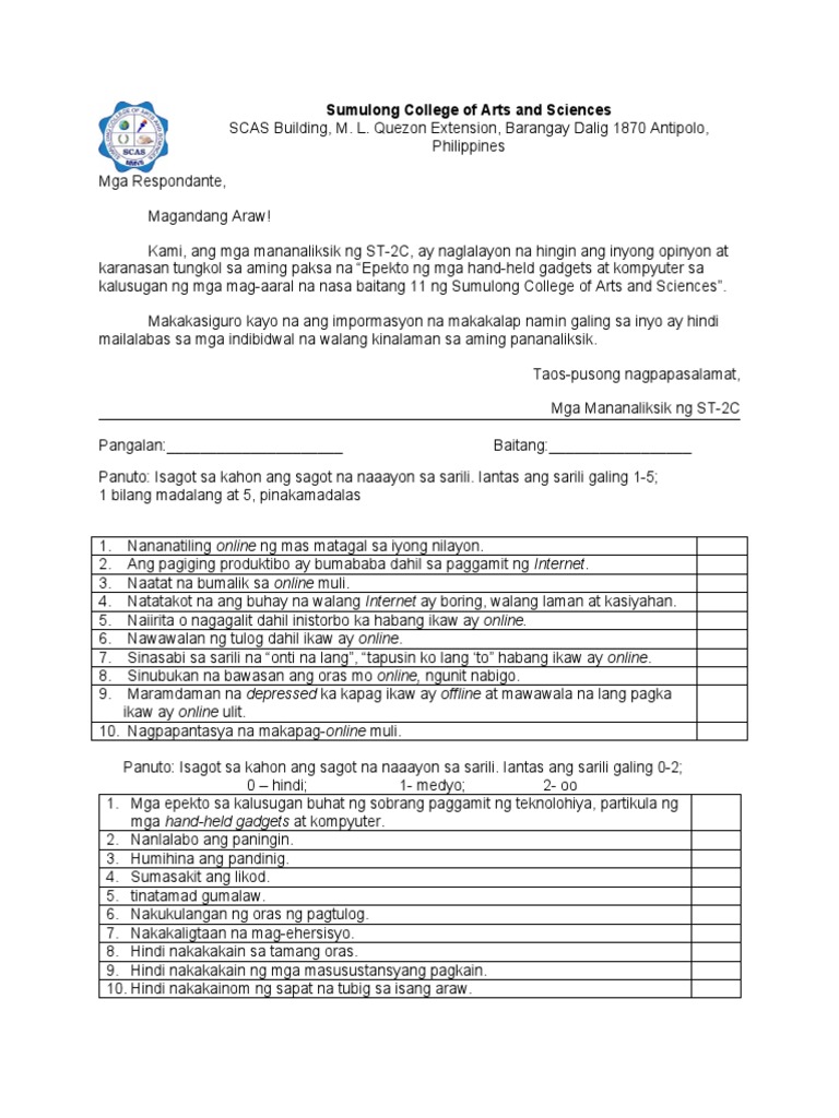Sumulong College of Arts and Sciences | PDF