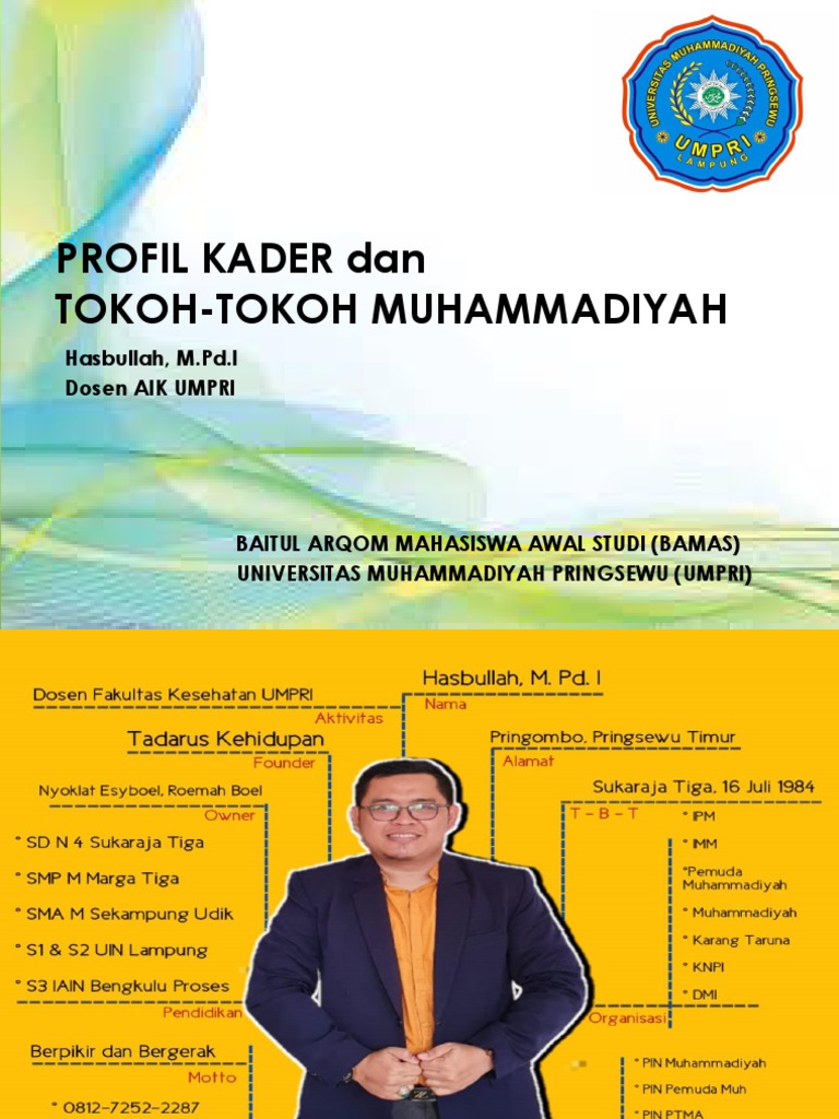 Profil Kader Dan Tokoh Muhammadiyah | PDF | Agama & Spiritualitas