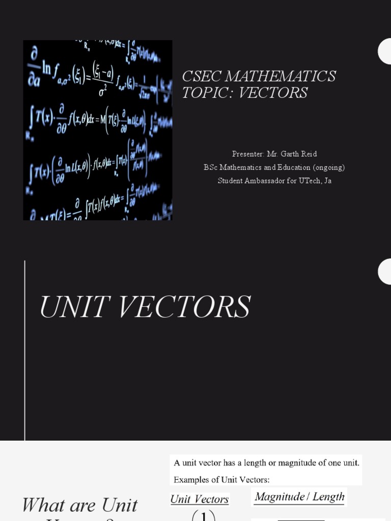 Csec Mathematics Topic: Vectors | PDF