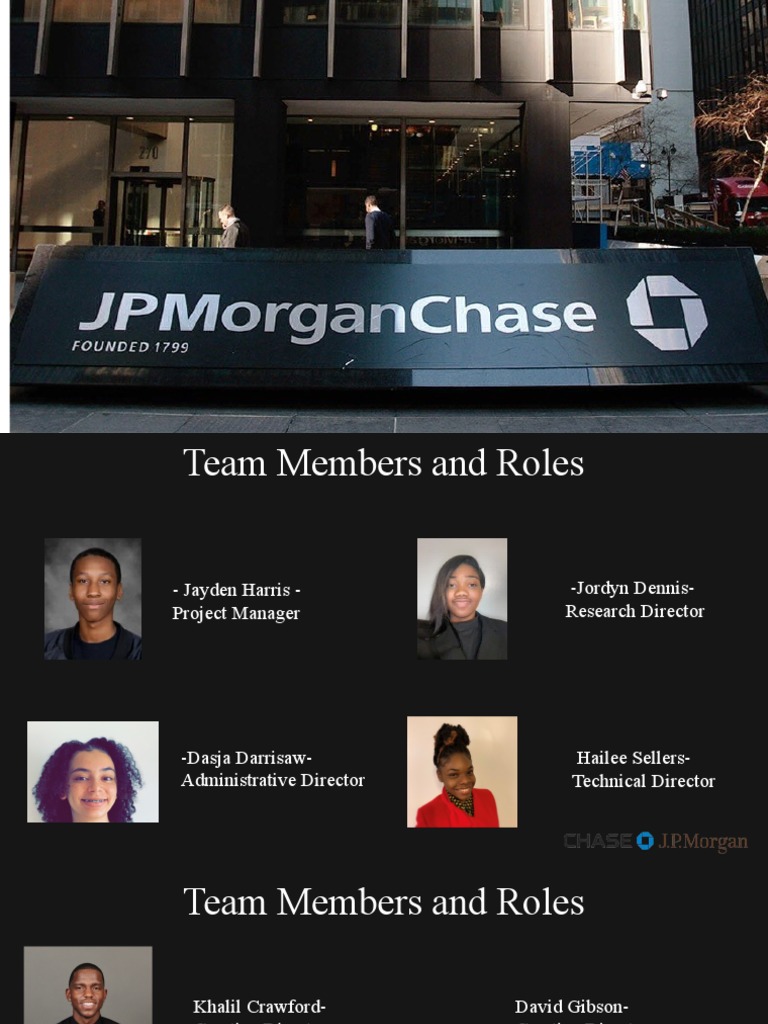 Jpmorgan Chase Final Presentation 1 | PDF | Chase Bank | Jp Morgan Chase
