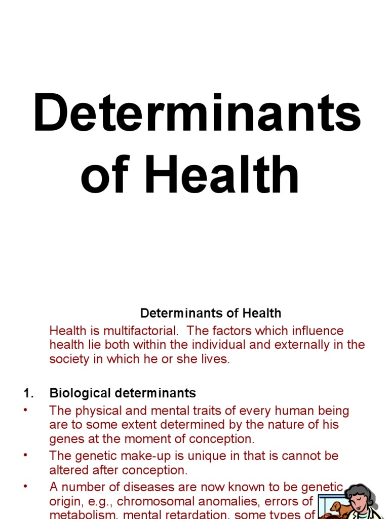 Determinants of Health | PDF | Preventive Healthcare | Infant Mortality