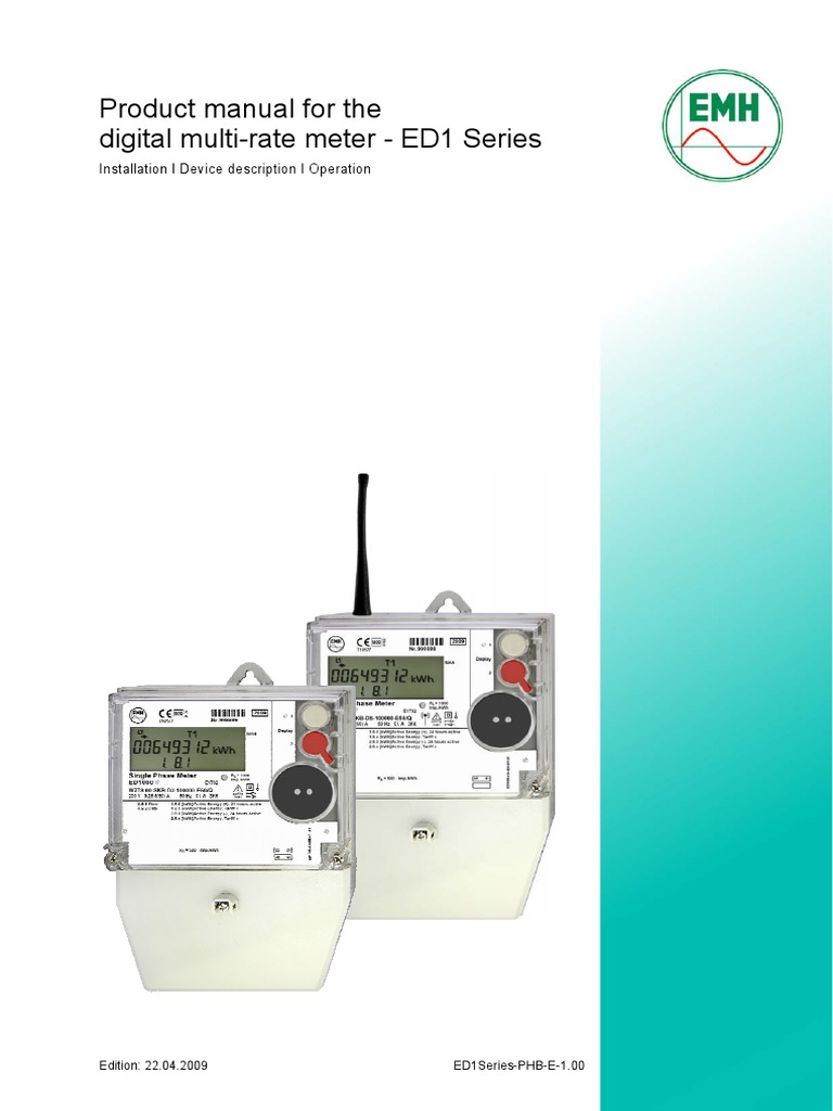Product Manual For The Digital Multi-Rate Meter - ED1 Series | PDF ...