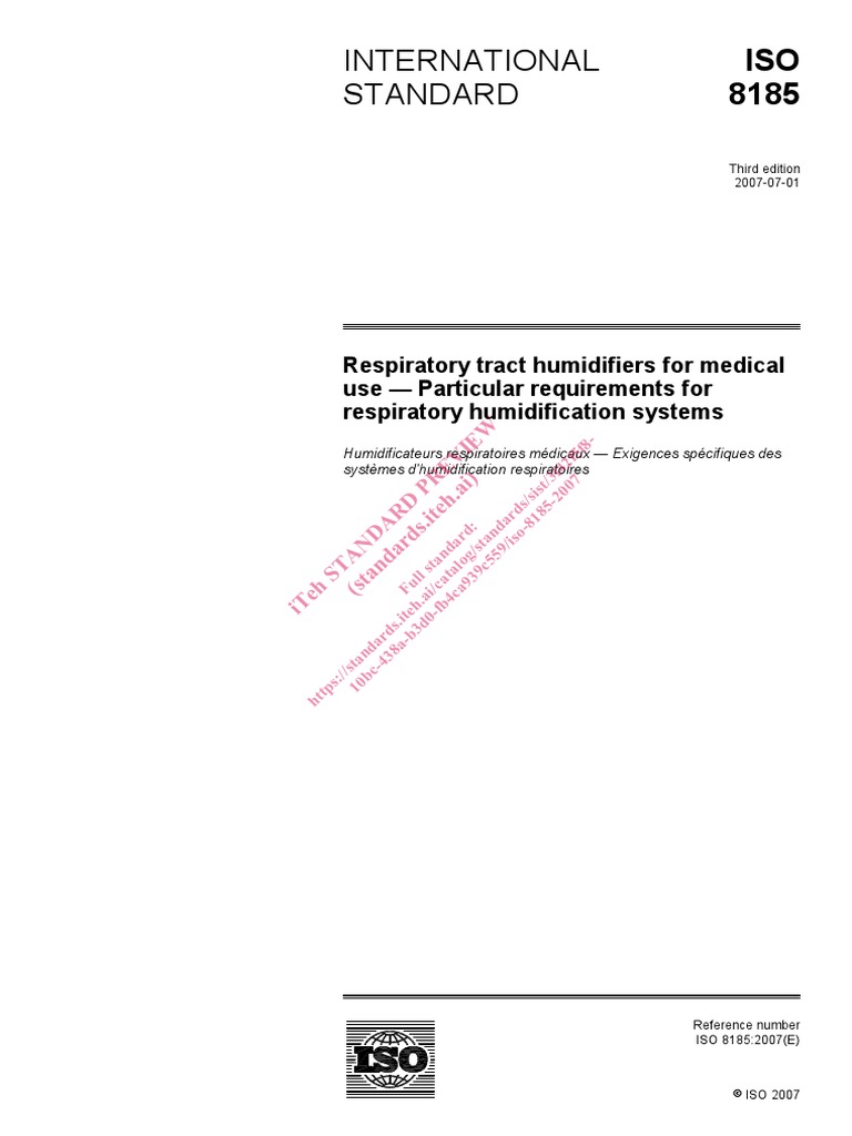 Iso 8185 2007 | PDF | International Organization For Standardization ...