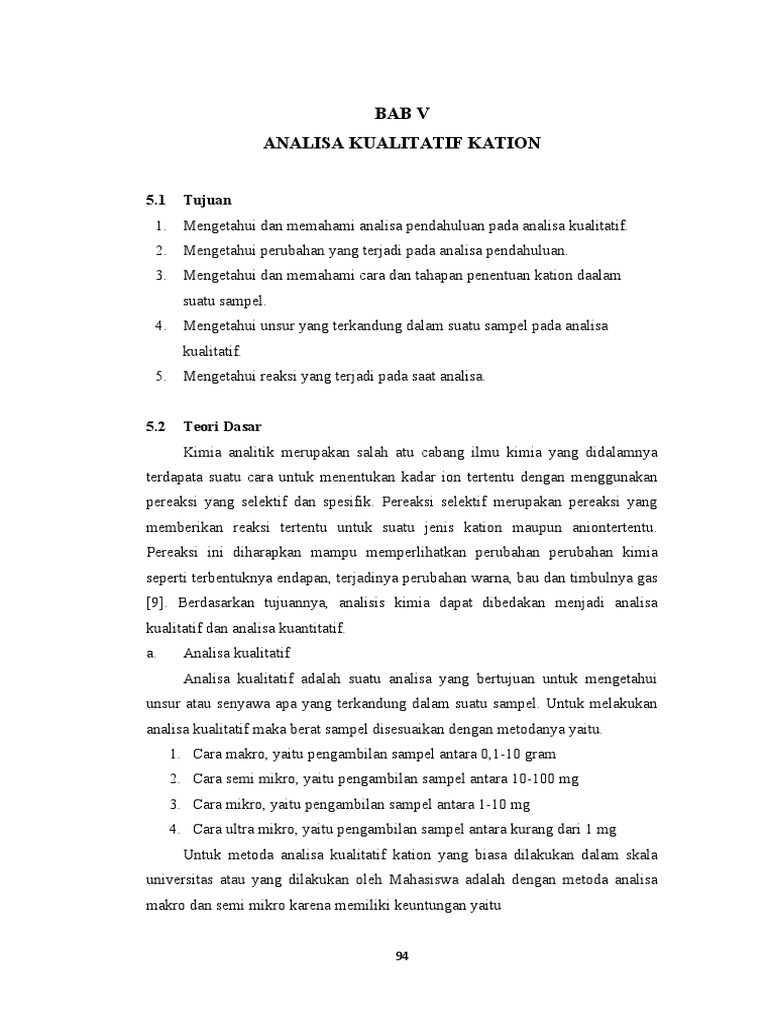 Bab V Analisa Kualitatif | PDF | Sains & Matematika