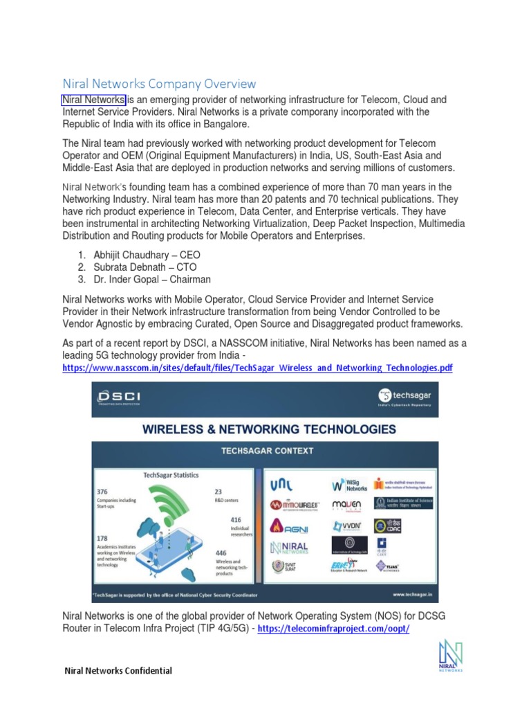 Niral Network Company Overview | PDF | Cloud Computing | Gateway ...