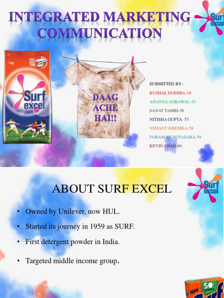 Surf Excel: Daag Achhe Hai Campaign Analysis | PDF | Promotion And ...
