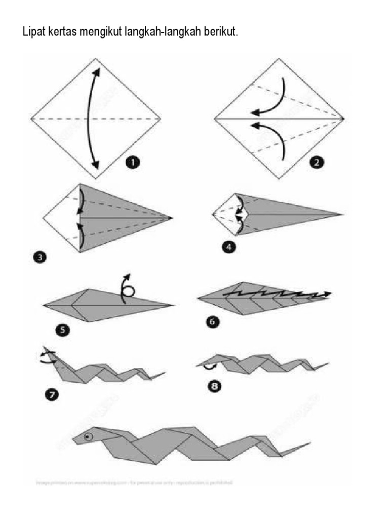 Langkah-Langkah Kerja - Origami | PDF