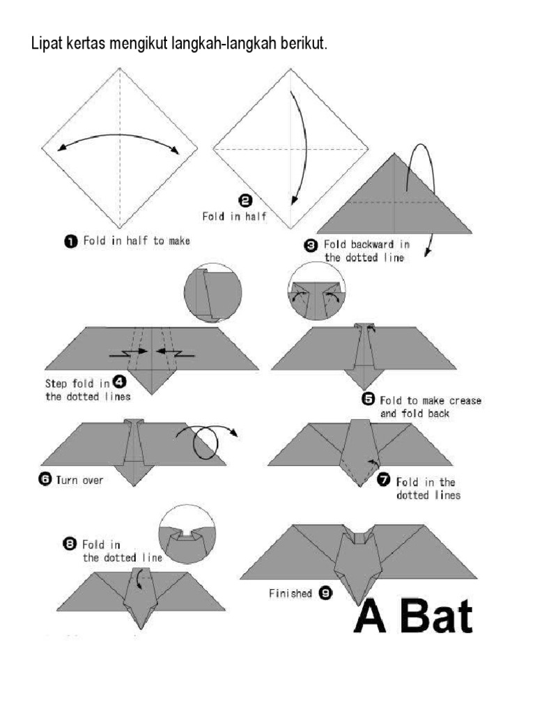 Langkah-Langkah Kerja - Origami | PDF