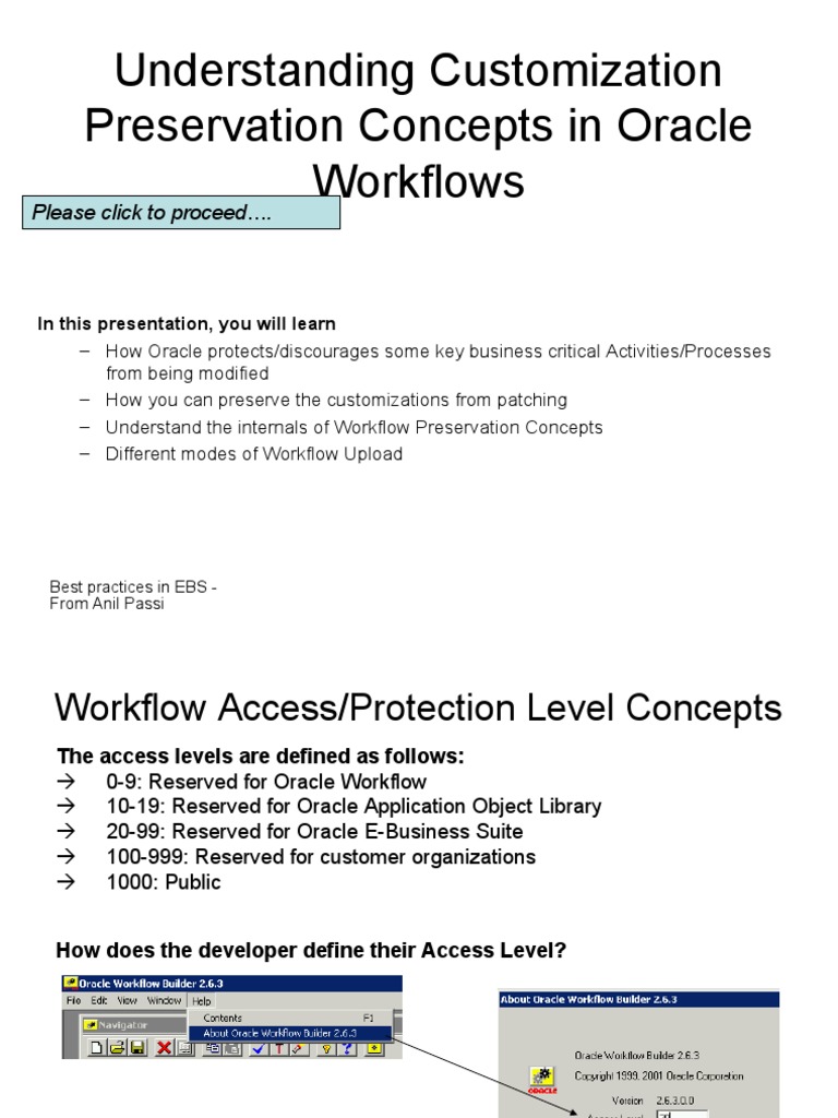 Understanding Customization Preservation Concepts in Oracle Workflows | PDF
