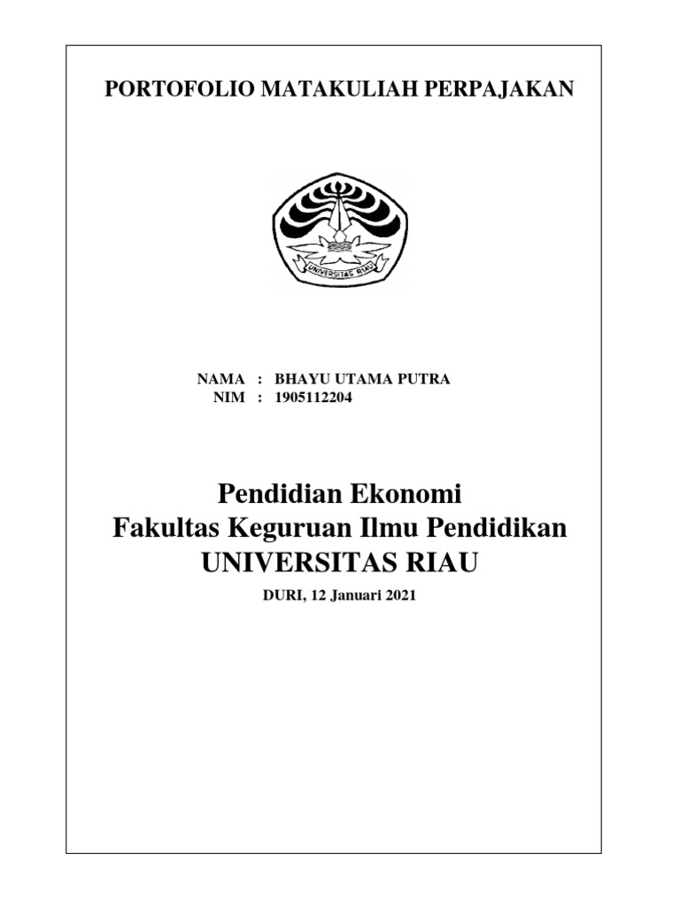 Bhayu Utama Putra (1905112204) - Tugas Portofolio Materi 9-15 | PDF | Hukum