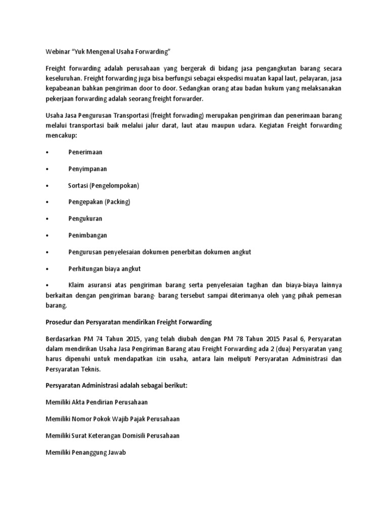 Reume Webinar Forwarding | PDF