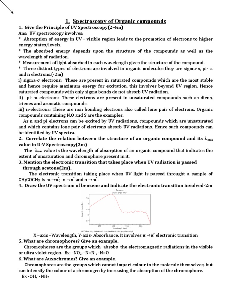 B.SC Organic Chemistry (Paper-5) - Q and A | PDF | Amine | Infrared ...