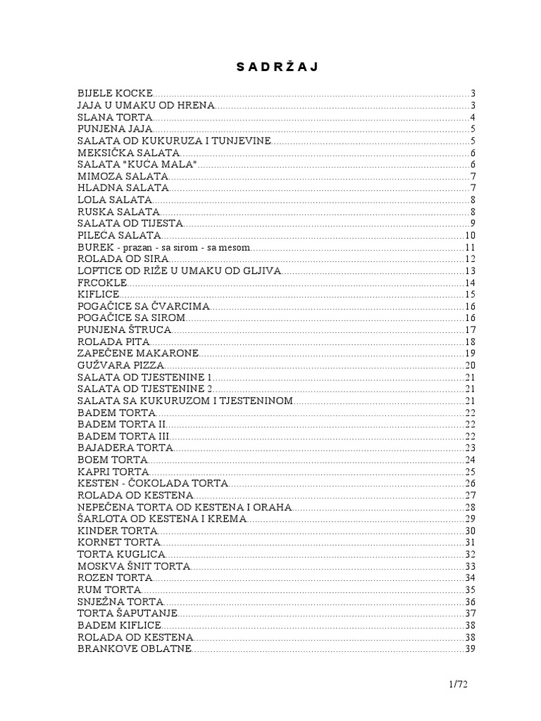 Kolaci I Slanisi | PDF