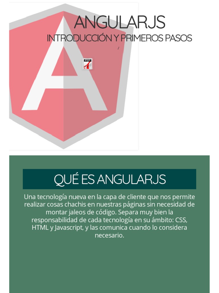Tutorial Sencillo De Angularjs Pdf Js Angular Modelo De Objeto De Documento