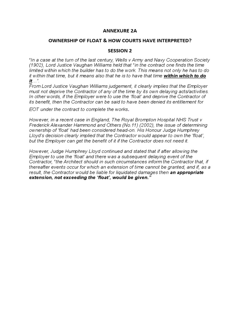 Annexure 2A-Float Ownership How Courts Interpreted | PDF | Technology & Engineering