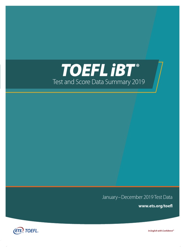 Toefl Ibt: Test and Score Data Summary 2019 | PDF | Test Of English As ...