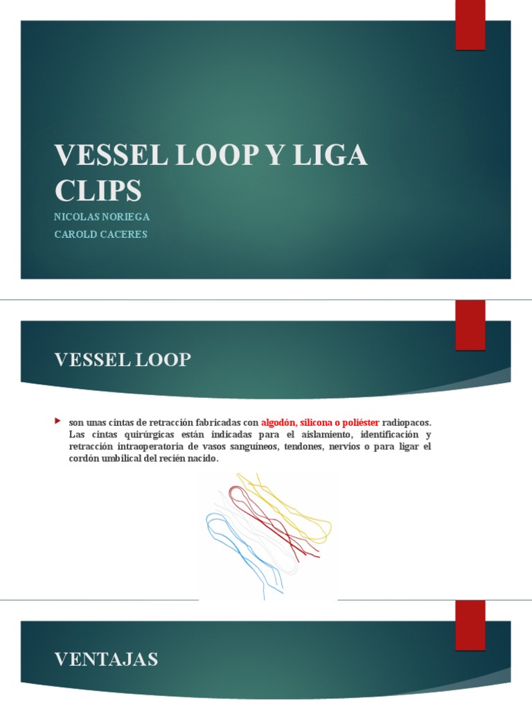 Uso de Vessel Loop y Liga Clips en Cirugía | PDF | Naturaleza