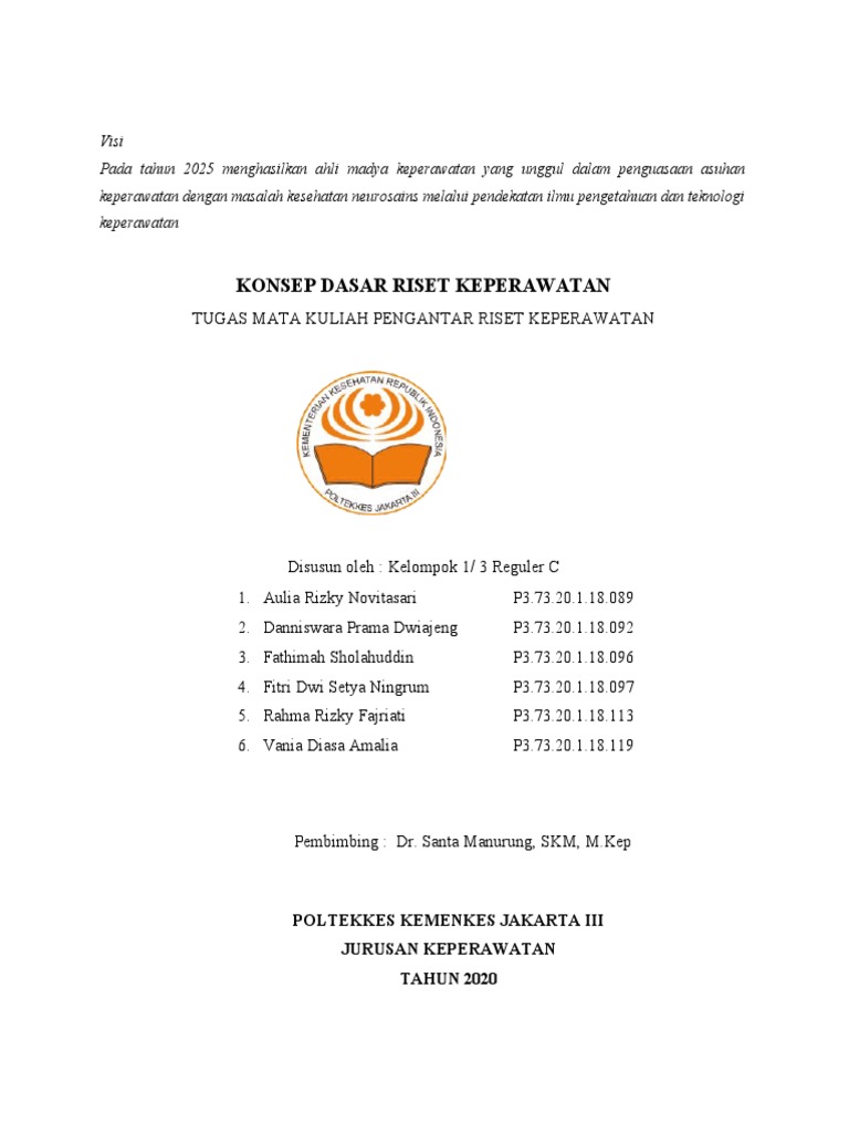 Konsep Dasar Riset Keperawatan | PDF