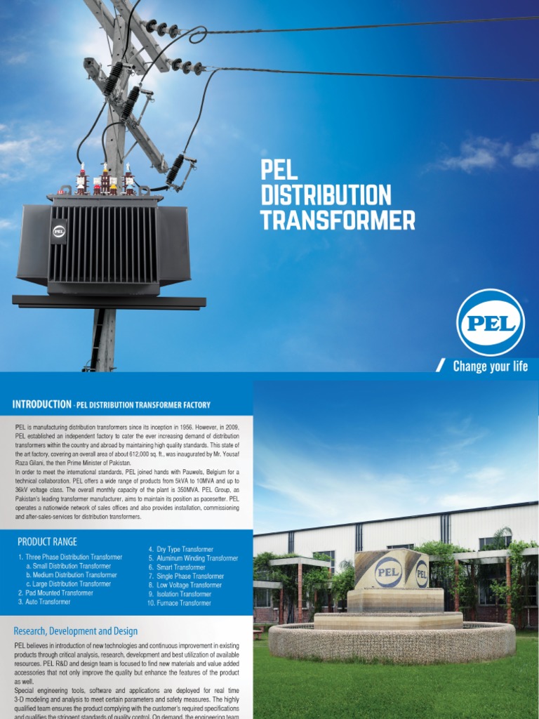 PEL Distribution Transformer Brochure | PDF