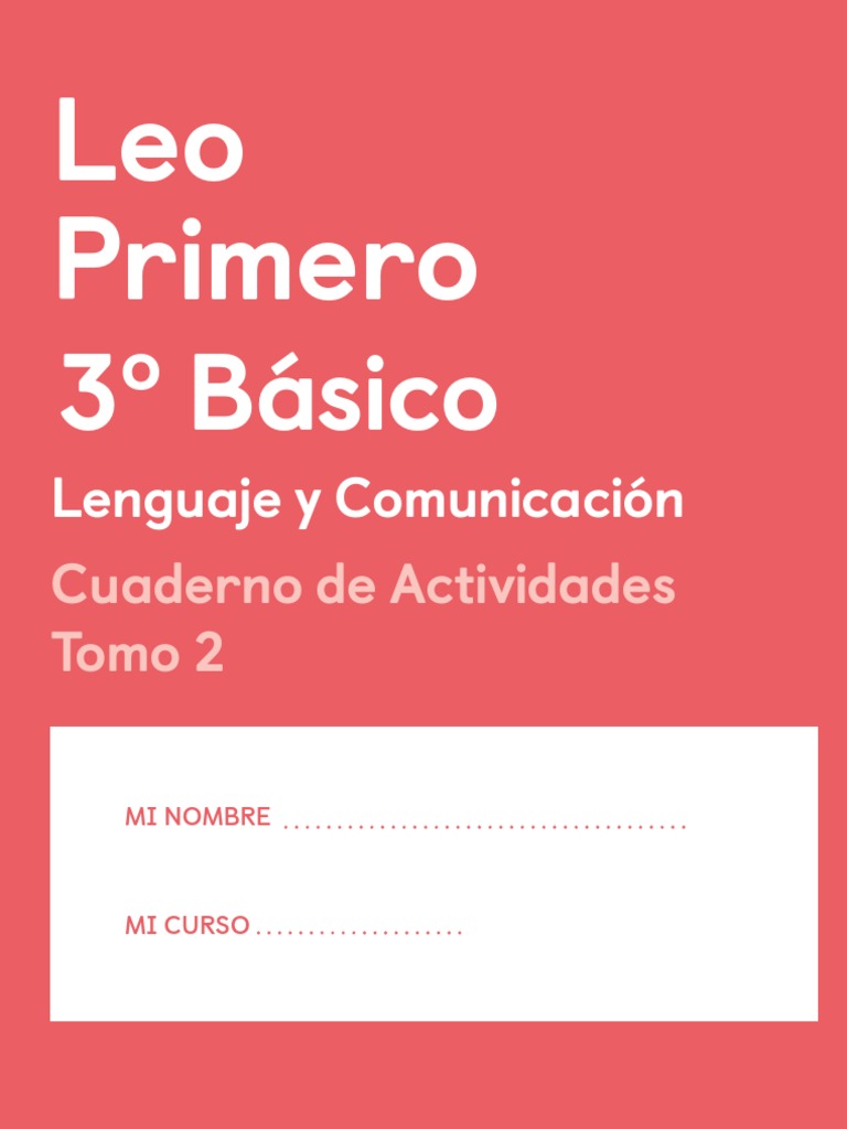 Leo Primero Tomo 2 - 3° Basico | PDF | Información | Cuentos