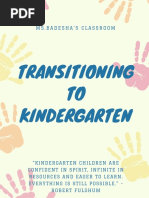 Kindergarten Handbook | PDF | Teachers | Reading (Process)