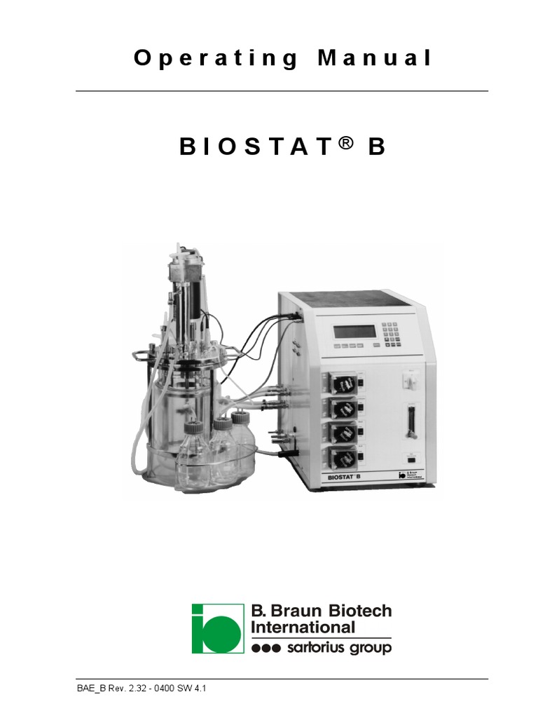 Biostat B: Operating Manual | PDF | Thermostat | Electrical Connector