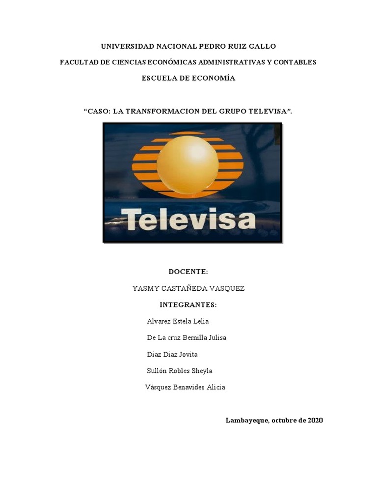 Grupo Televisa | PDF | Univision | Telemundo