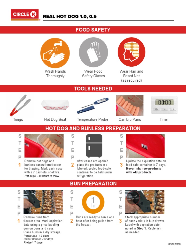 Food Safety: REAL HOT DOG 1.0, 0.5 | PDF | Shelf Life | Hot Dog