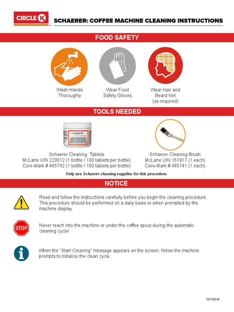32 Schaerer Coffee Machine Cleaning Instructions - v5 - 0 | PDF ...