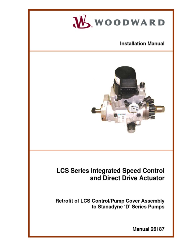 Installation Manual: LCS Series Integrated Speed Control and Direct ...