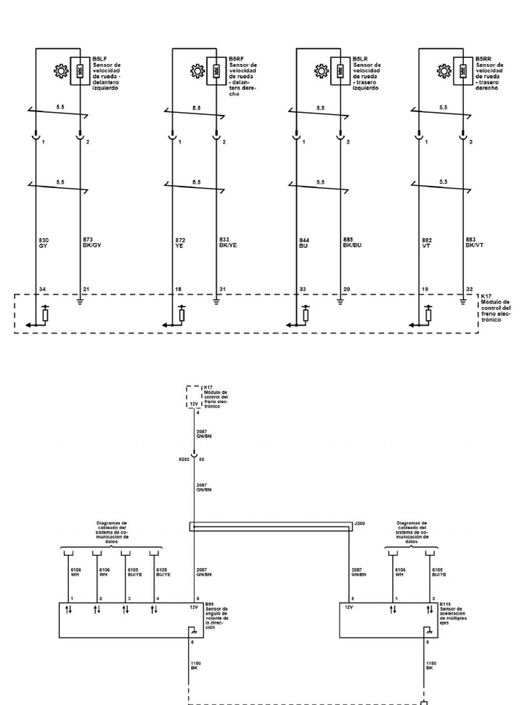 Diagrama ABS Chevrolet Sonic | PDF