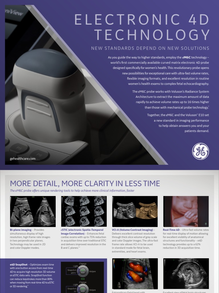 2017 Voluson Expert BT18 E4d Technology Sales Sheet (Aug) JB50957XXj ...