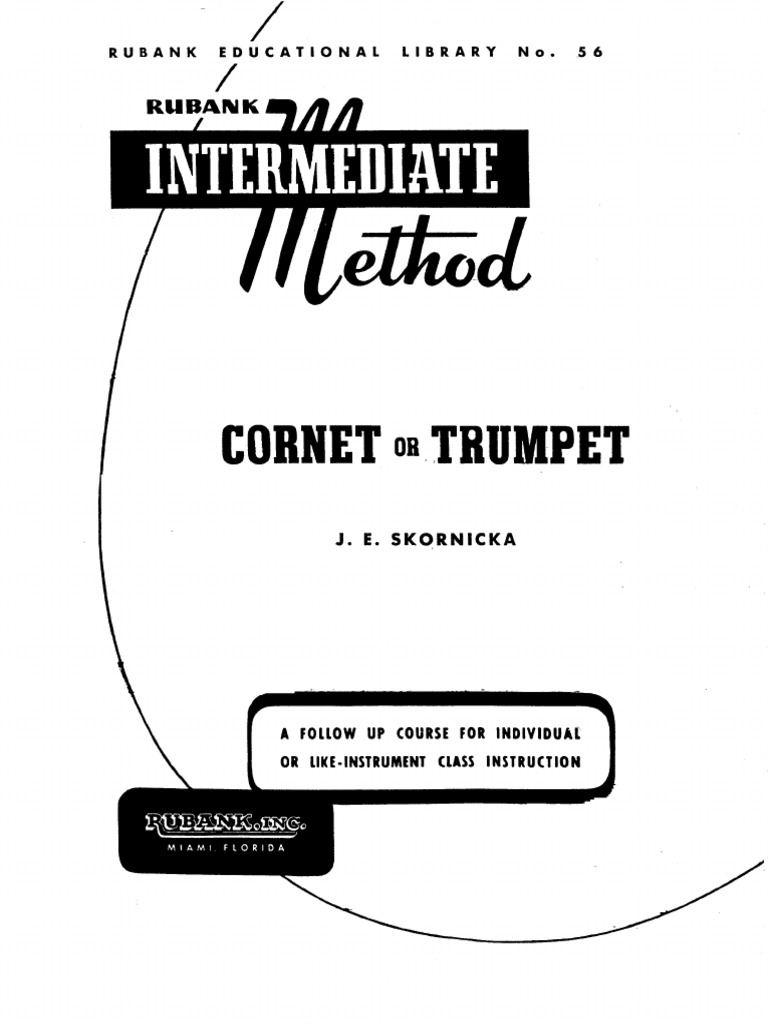 Rubank Elementary Method Intermedio For Trompete | PDF